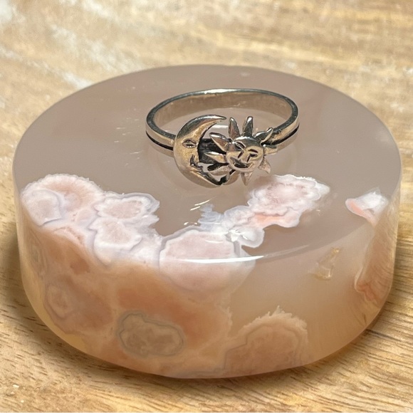 Jewelry | Moon Star Face 925 Sterling Silver Ring | Poshmark